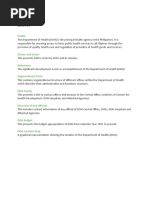 DOH Organizational Structure Overview | PDF
