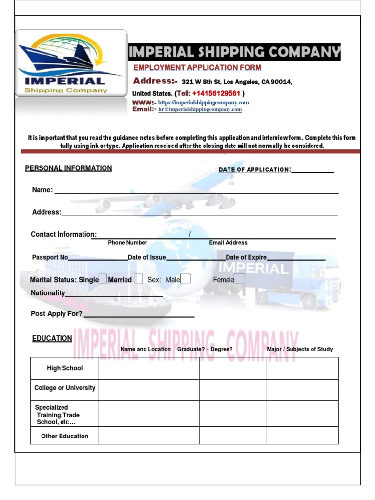 Dully Filled Application Form | PDF