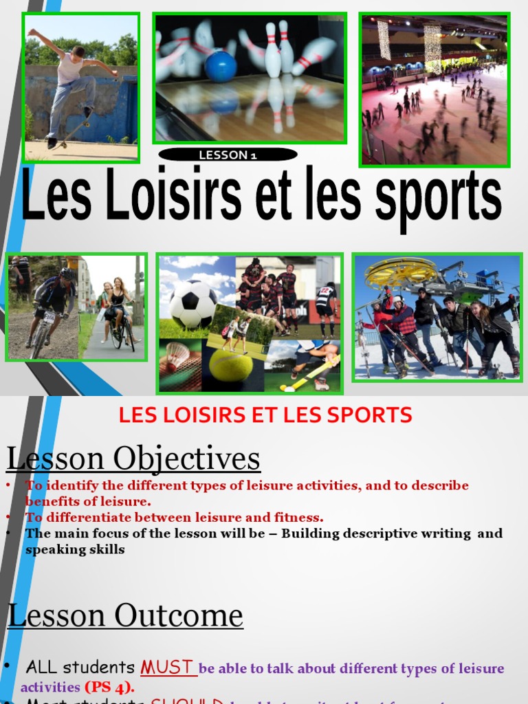 Sports-Hobbies Lesson 1 | PDF | Hobbies