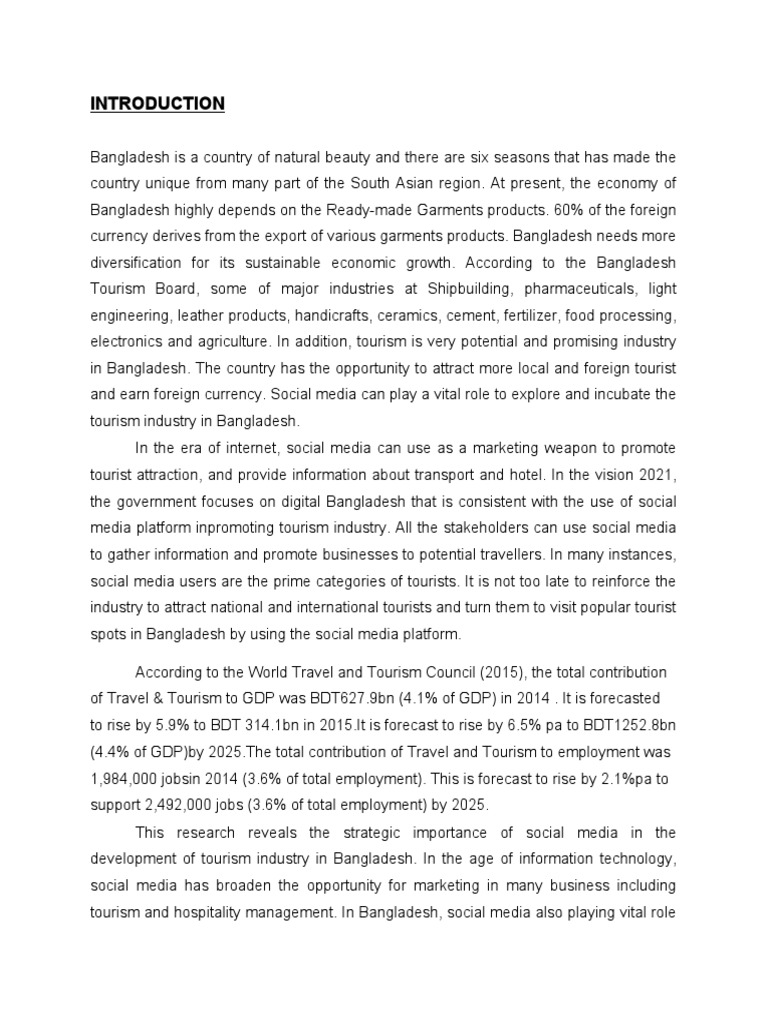 Tourist Spot - INTRODUCTION | PDF | Economies