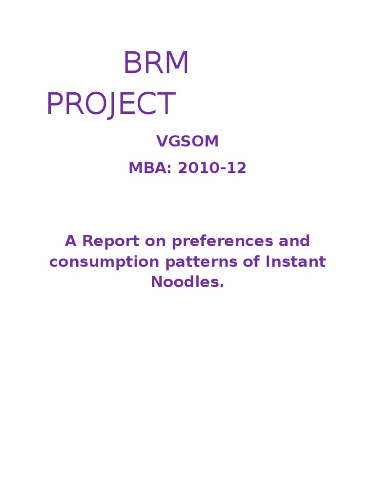 BRM Project | PDF | Data Analysis | Cluster Analysis