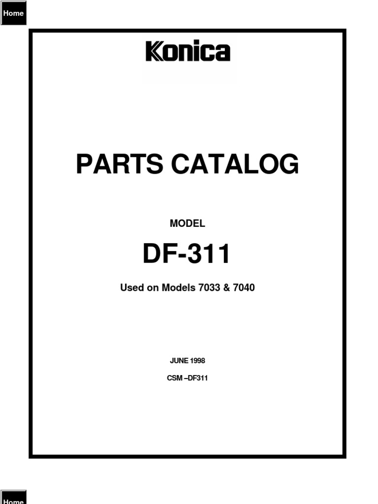 Parts Catalog: Model | PDF | Machines | Manufactured Goods