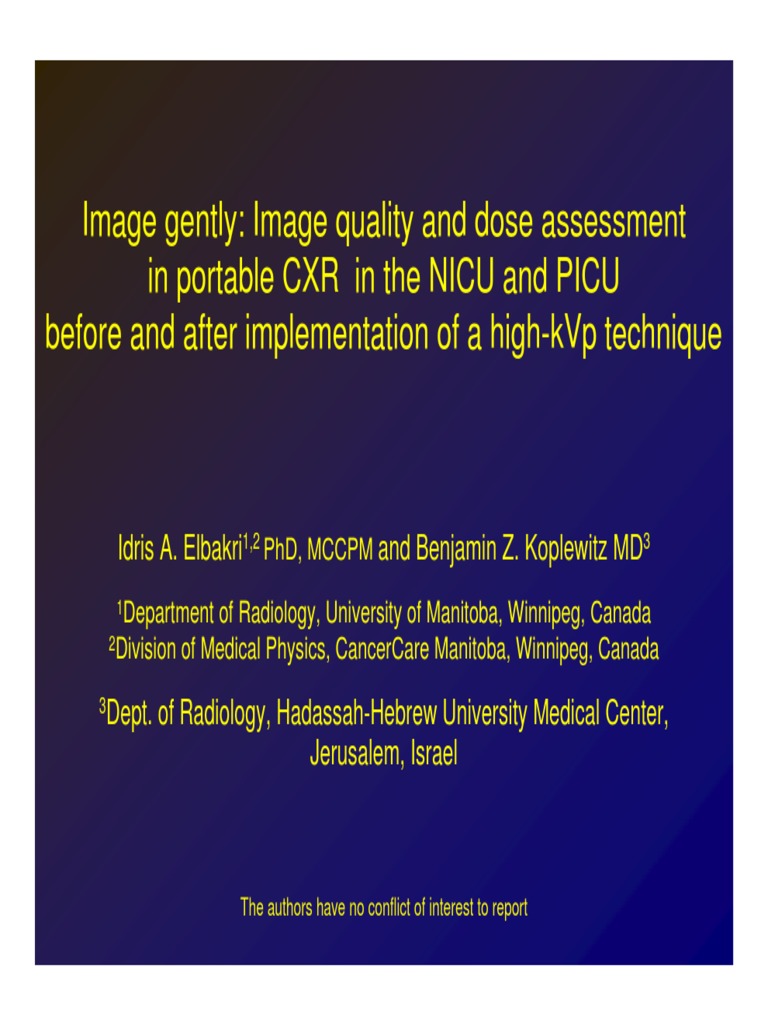 High KVP Technique Portable Chest X Ray | PDF | Radiography | Medical ...