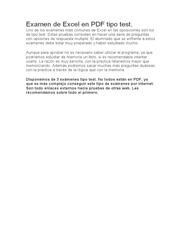 Test Excel PDF
