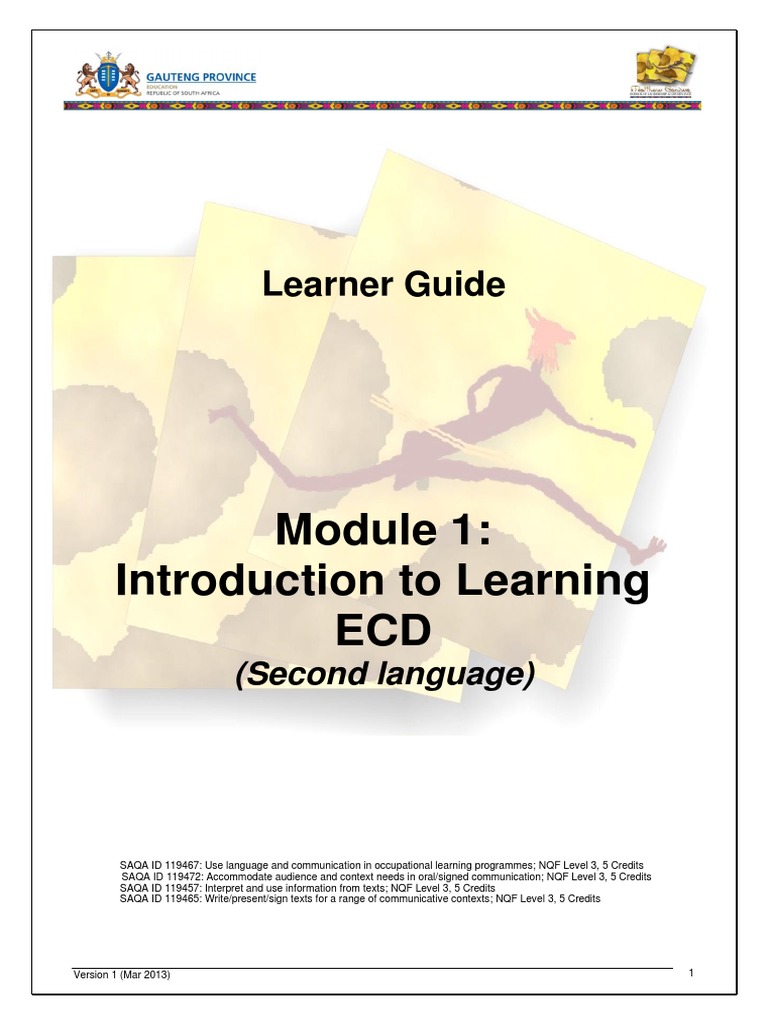 Introduction To Learning ECD: Learner Guide | PDF | Educational ...