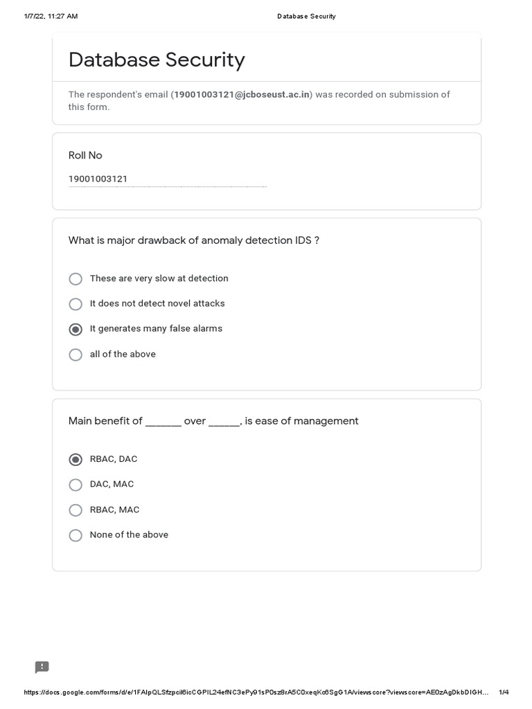 Database Security | PDF | Computer Virus | Malware