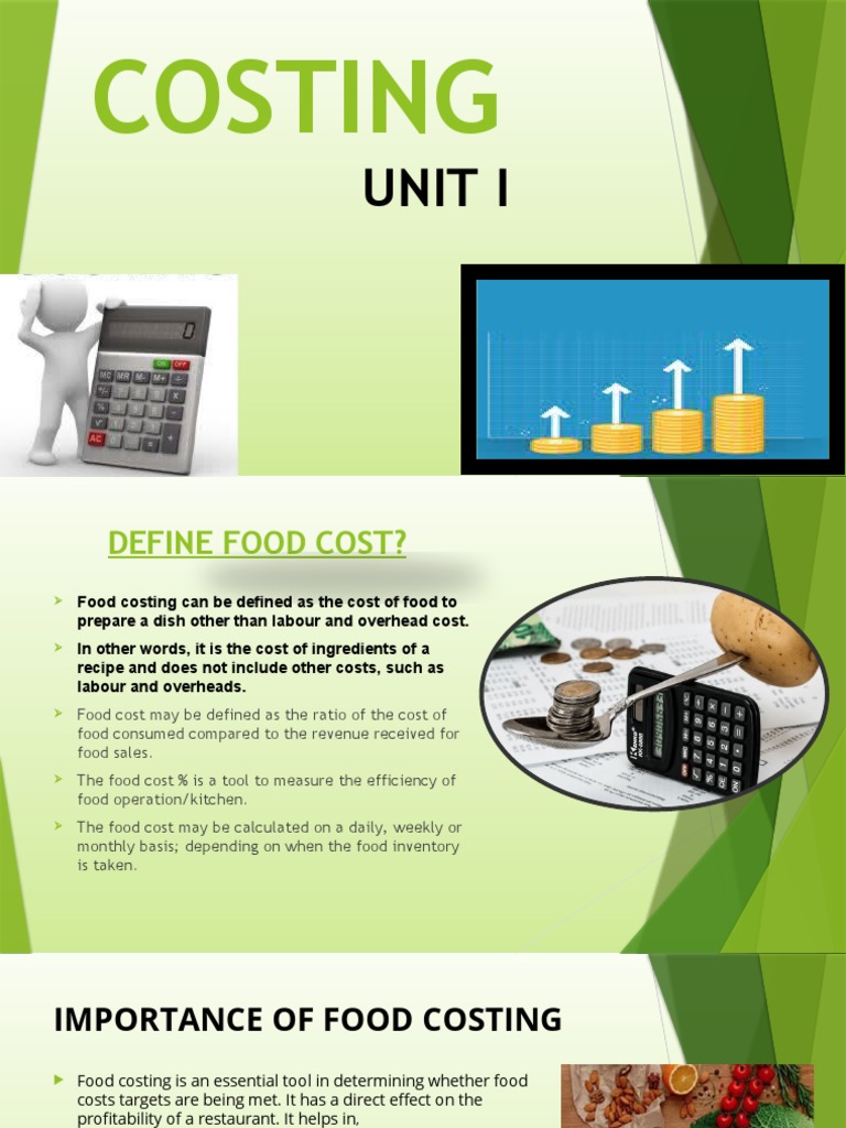 Introduction To Food Costing | PDF | Marginal Cost | Inventory