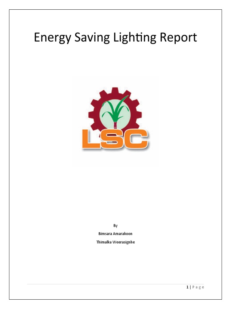 Energy Saving Lighting Report | Download Free PDF | Lighting | Energy ...