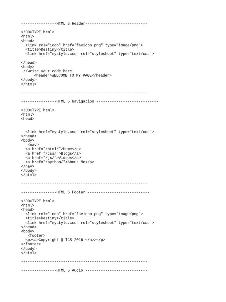 HTML 5 tutorials | PDF | Multimedia | Software Development