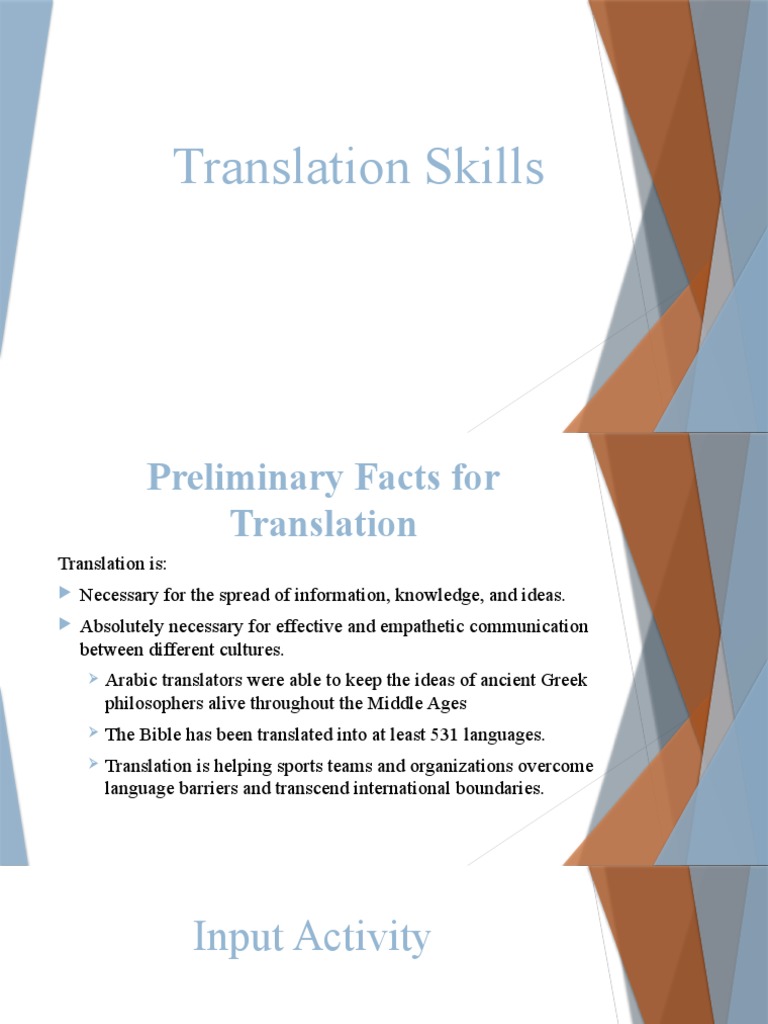 Week 7 Translation Skills | PDF | Translations | English Language
