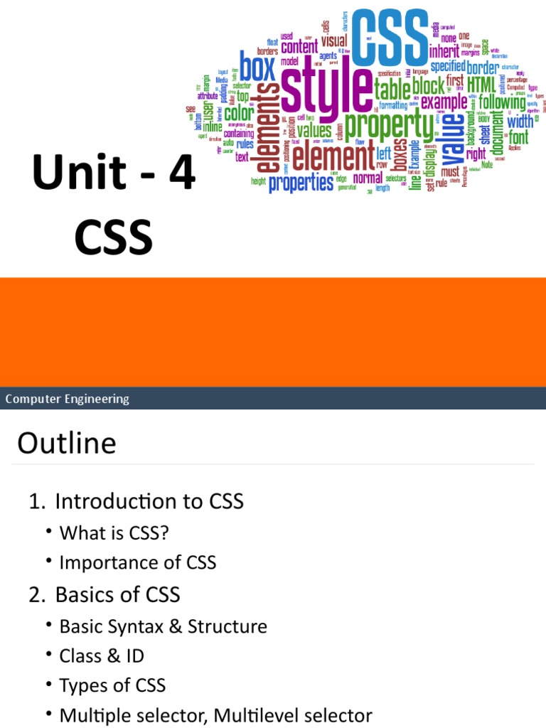 Unit - 4 CSS: Computer Engineering | PDF | Computer File Formats ... Unit - 4 CSS: Computer Engineering | PDF | Computer File Formats ...