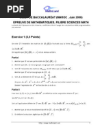 Examen National Maths Sciences Maths A Et B 2023 Rattrapage | PDF ...