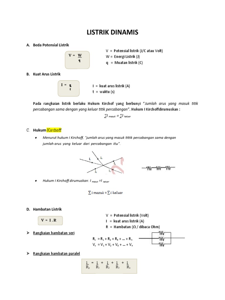 Soal Listrik Dinamis | PDF | Metode & Bahan Ajar