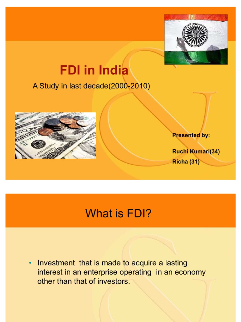 FDI ppt | Foreign Direct Investment | Economies