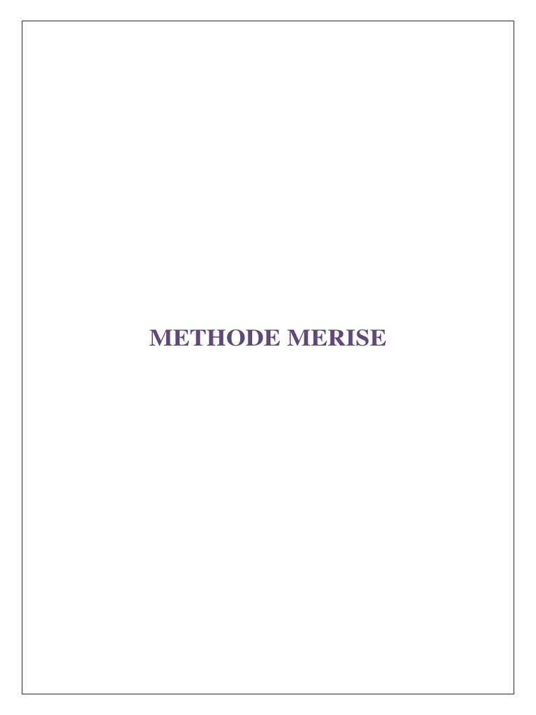 Cours Merise | PDF | Gestion informatique | Informatique