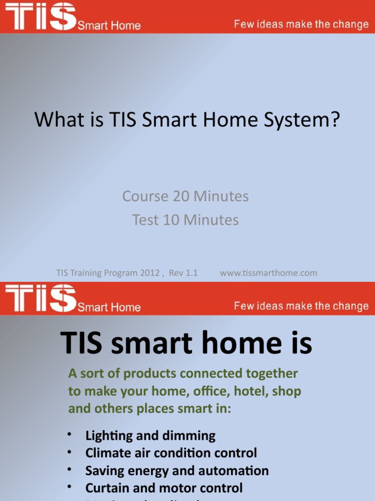 An Introduction to TIS Smart Home Systems: Features, Benefits and ...