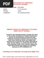 Cleaning Company Profile Overview | PDF