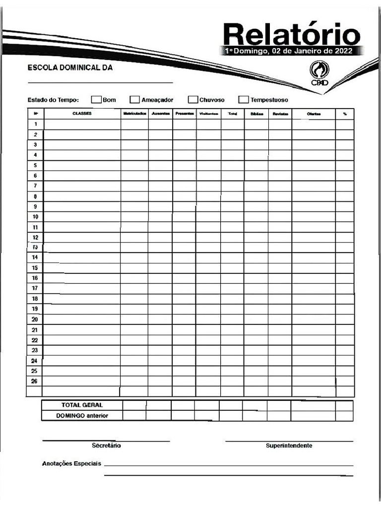 Relatório EBD | PDF