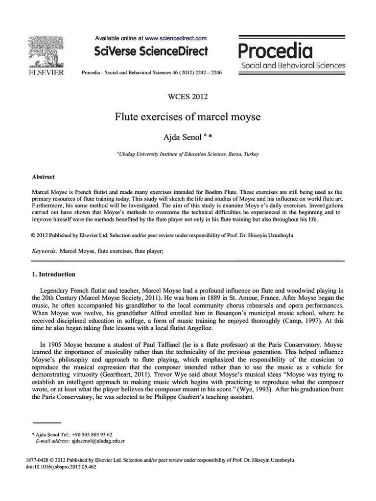 Qdoc - Tips - Marcel Moyse Flute Exercises | PDF | Musicology ...