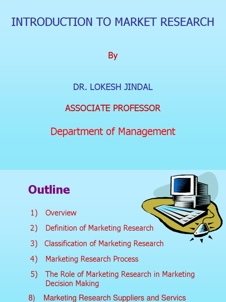 Introduction To Market Research: Department of Management | PDF ...