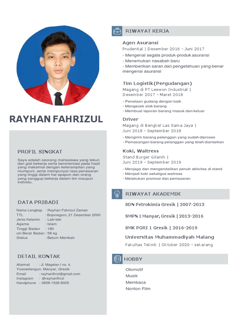 Cv. Rayhan | PDF