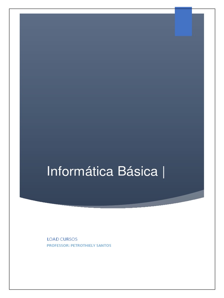 Apostila 1 - Informática Básica | PDF | Sistema operacional | Driver de ...