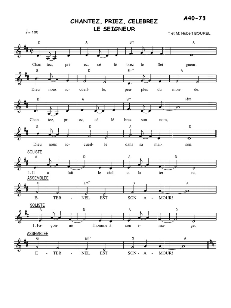 Chantez Priez Celebrez Le Seigneur A40 73 | PDF | Échecs | Théorie (échecs)