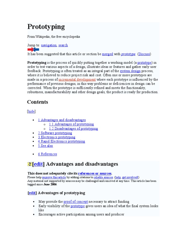 Prototyping: Prototyping Is The Process of Quickly Putting Together A Working Model (A | PDF ...