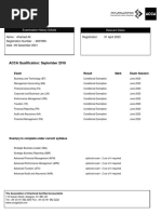 ACCA Transcript PDF | PDF | Business Economics | Financial Services