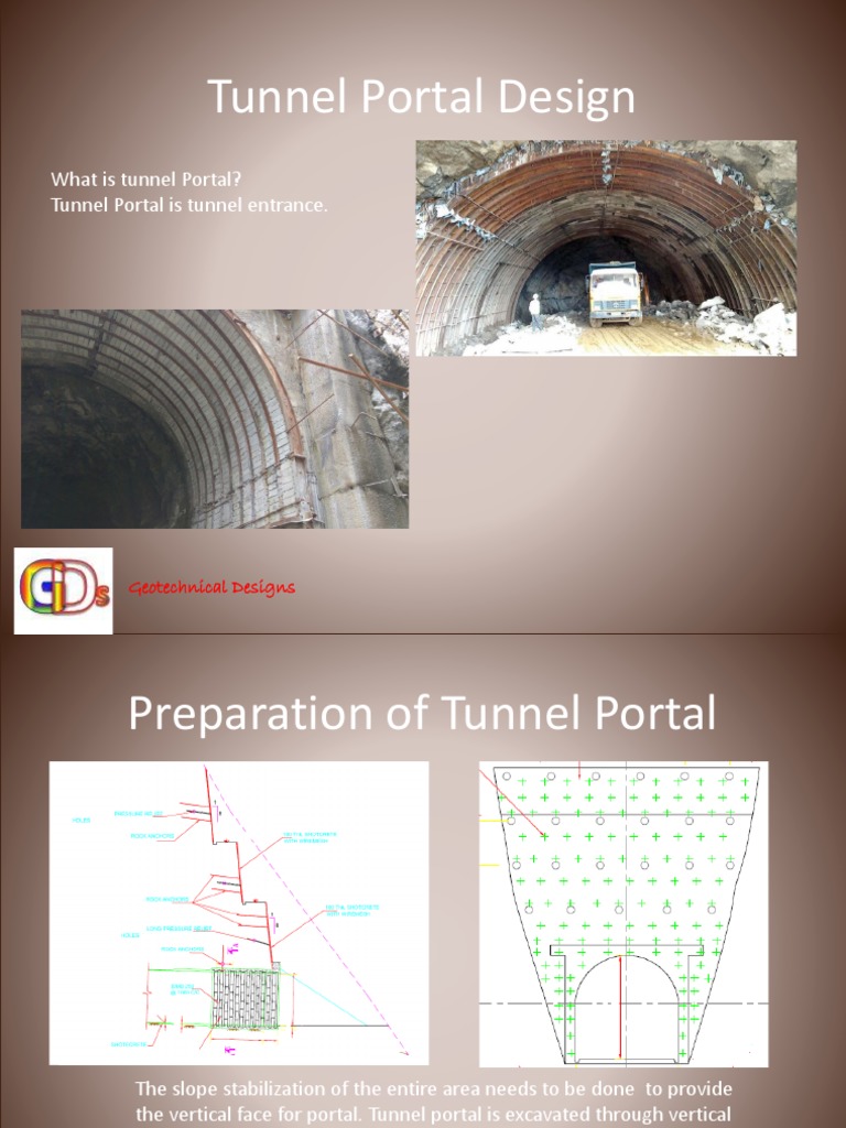 Tunnel Portal Design | PDF