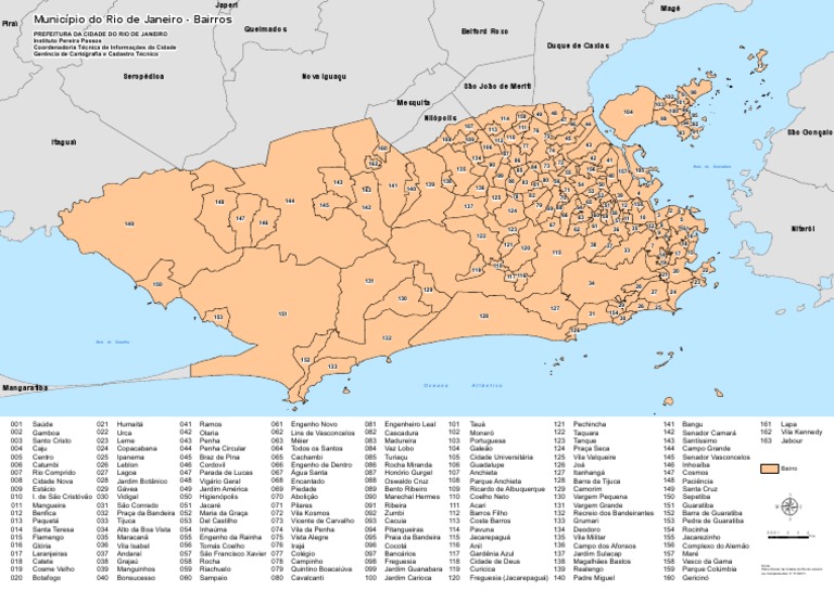 Mapa Bairros Rio de Janeiro | PDF