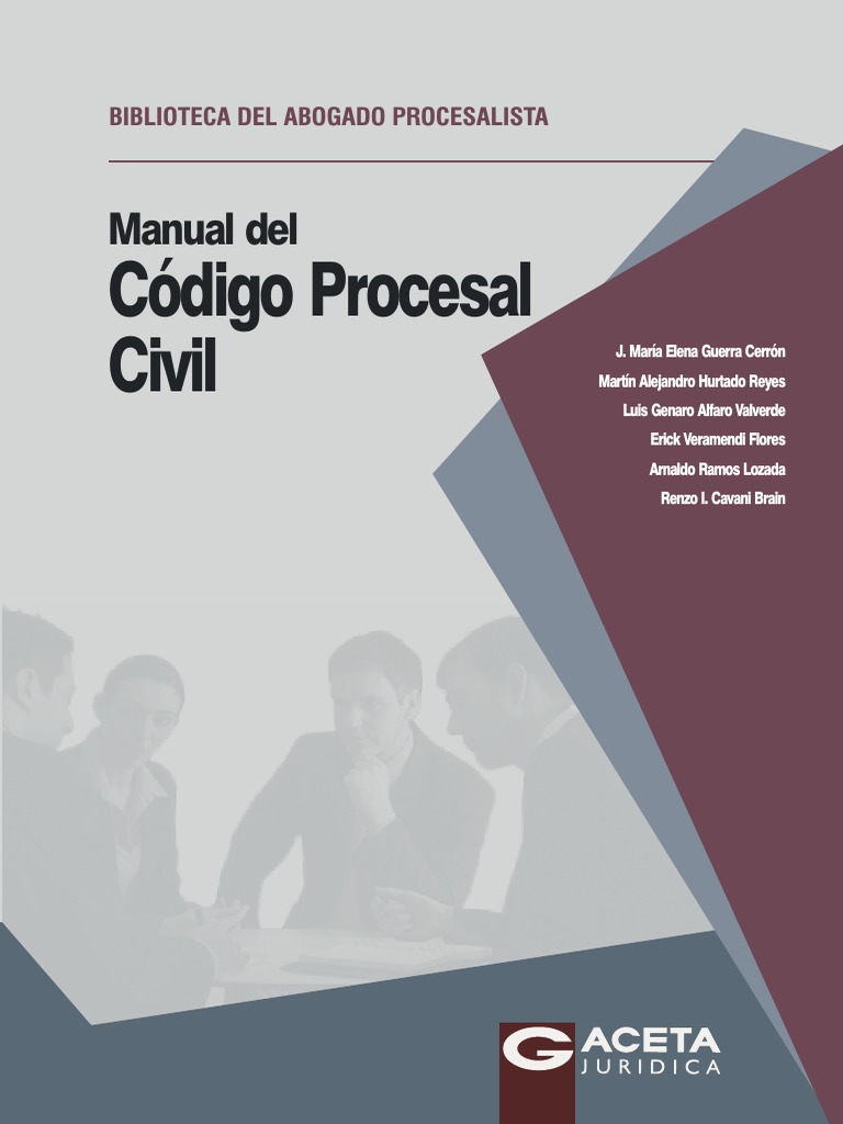 Manual Del Código Procesal Civil | PDF | Pagos | Ley procesal