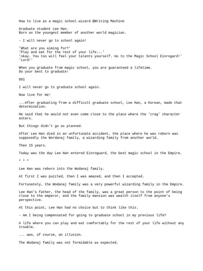 How A Magic School Wizard Lives 1-182 Ongoing | PDF | Magician (Fantasy ...