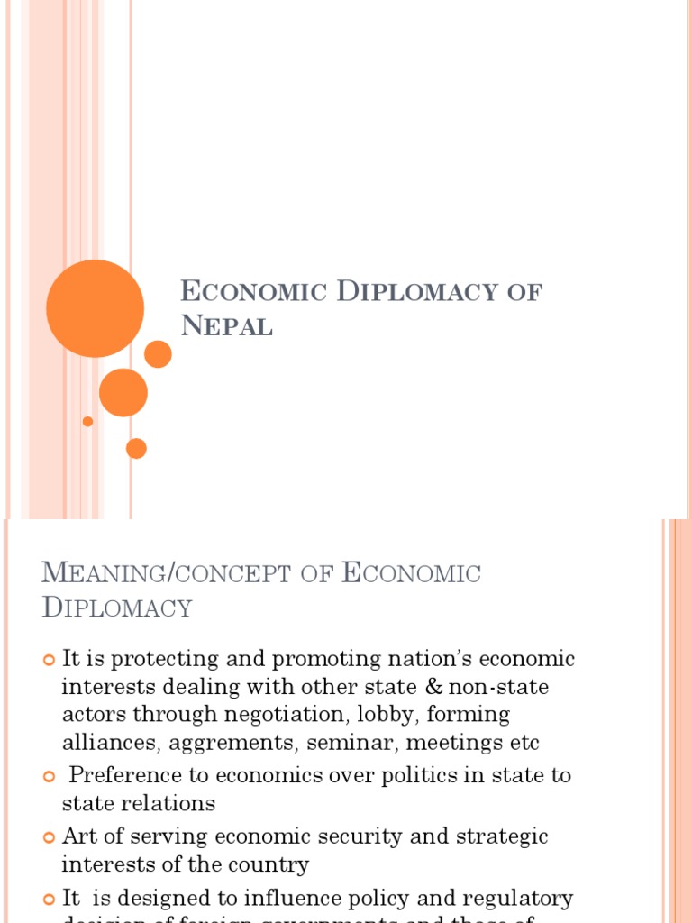 Economic Diplomacy in Nepal Explained | PDF | Diplomacy | Governance