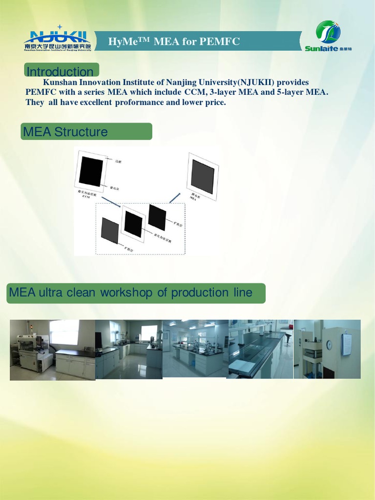 2020 Sunlaite Hydrogen Fuel Cell MEA | PDF | Science & Mathematics ...
