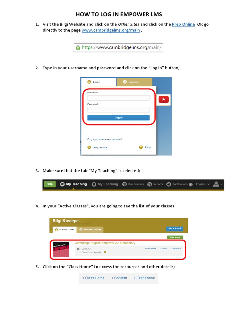 Empower LMS Login Guide | PDF | Career & Growth | Self-Improvement