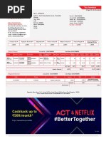ACT Broadband Bill | PDF | Invoice | Cheque