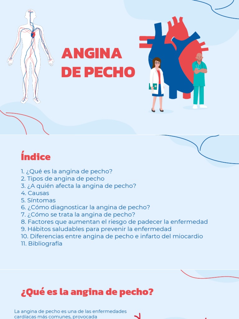 Angina de Pecho Presentación | PDF | Infarto de miocardio | Ciencias de ...