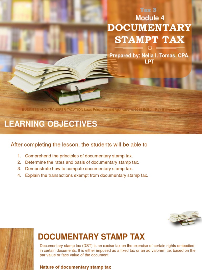 Documentary Stamp Tax Overview in the Philippines | PDF | Loans | Debt