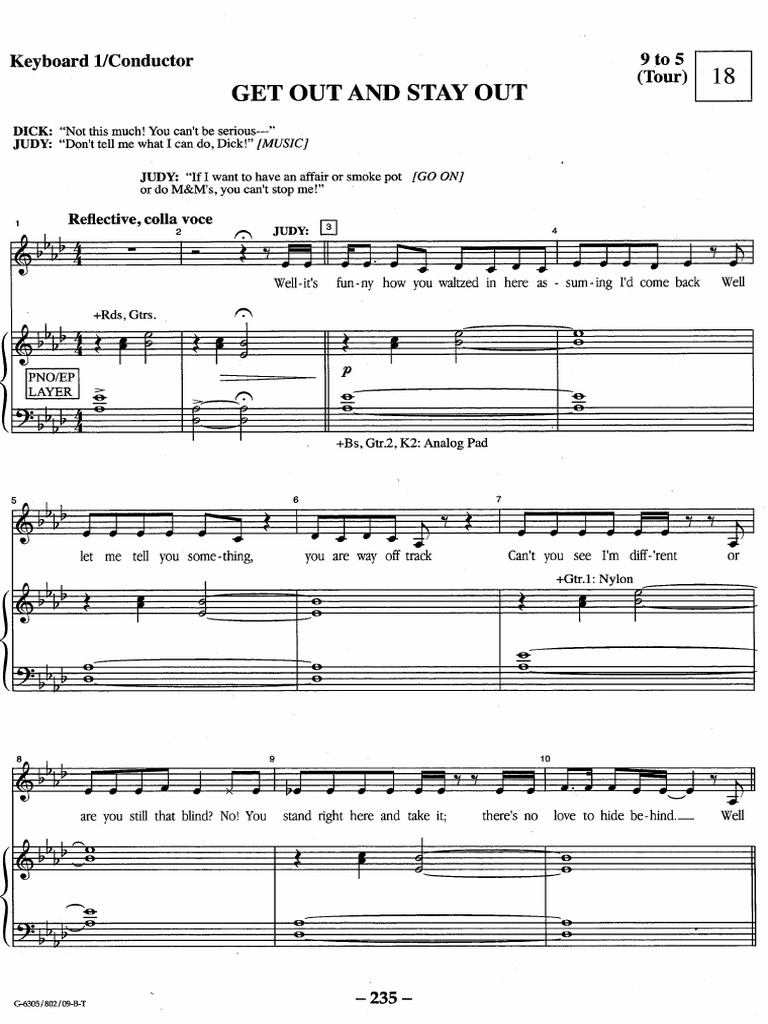 Get Out and Stay Out - 9 To 5 | PDF