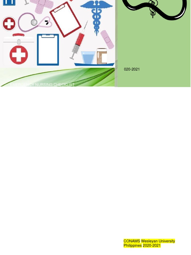 Emergency Nursing Checklist: Procedures for Treating Foreign Body ...