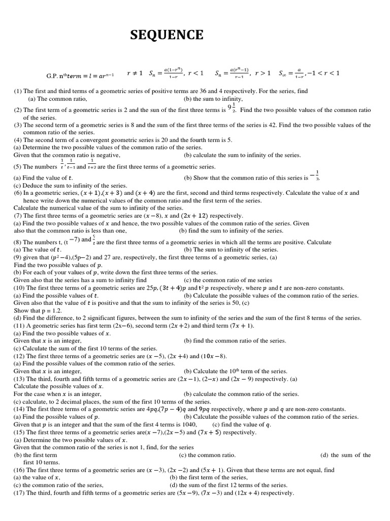 SQ - 2 (1) (GP) | PDF | Mathematical Concepts | Elementary Mathematics