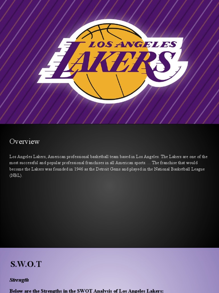 Lakers | PDF | Los Angeles Lakers | Swot Analysis
