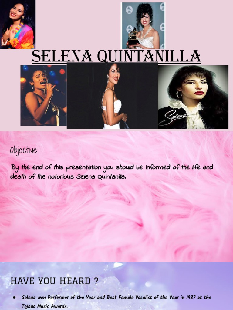 Selena Quintanilla Presentation | PDF | Popular Music | Spanish ...