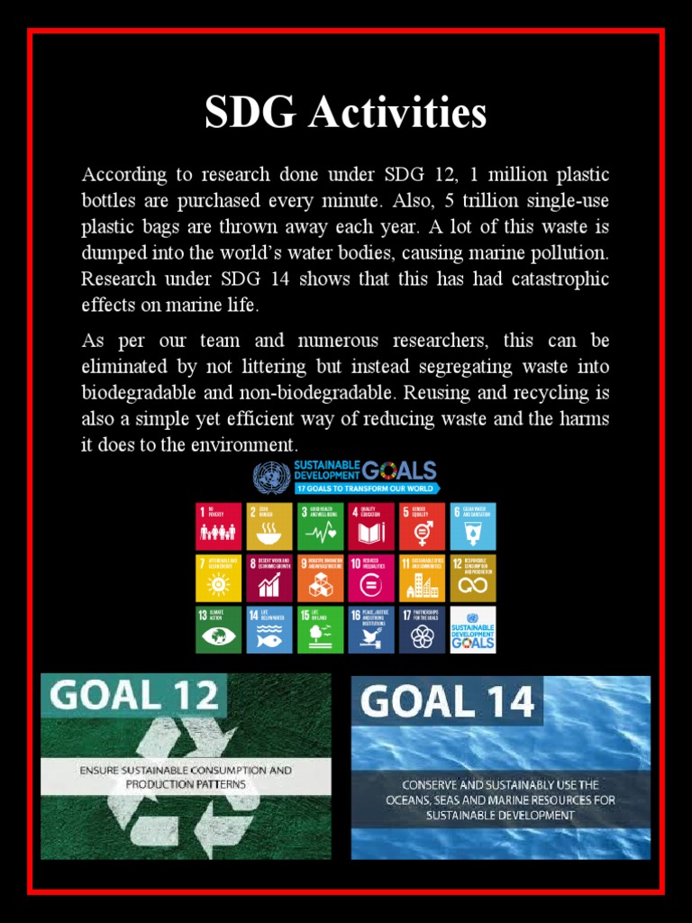 SDG Activities | PDF