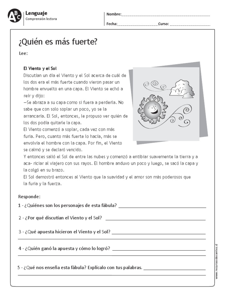 El Viento y El Sol | PDF