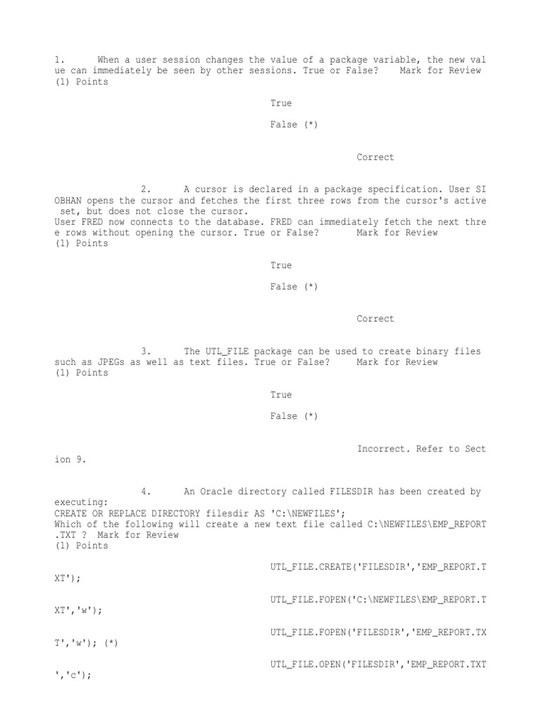 PL SQL Mid Term Exam Semester 2 | PDF | Subroutine | Pl/Sql