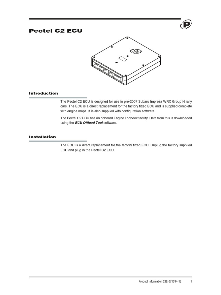 Pectel C2 ECU: ECU Offload Tool Software | PDF | Engines | Manufactured ...
