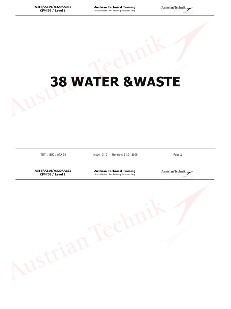 Ata 38 L1 Water & Waste | PDF | Airbus