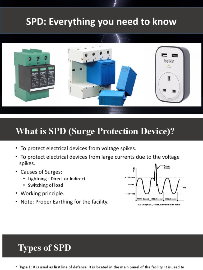 What Is SPD (Surge Protection Device) | PDF